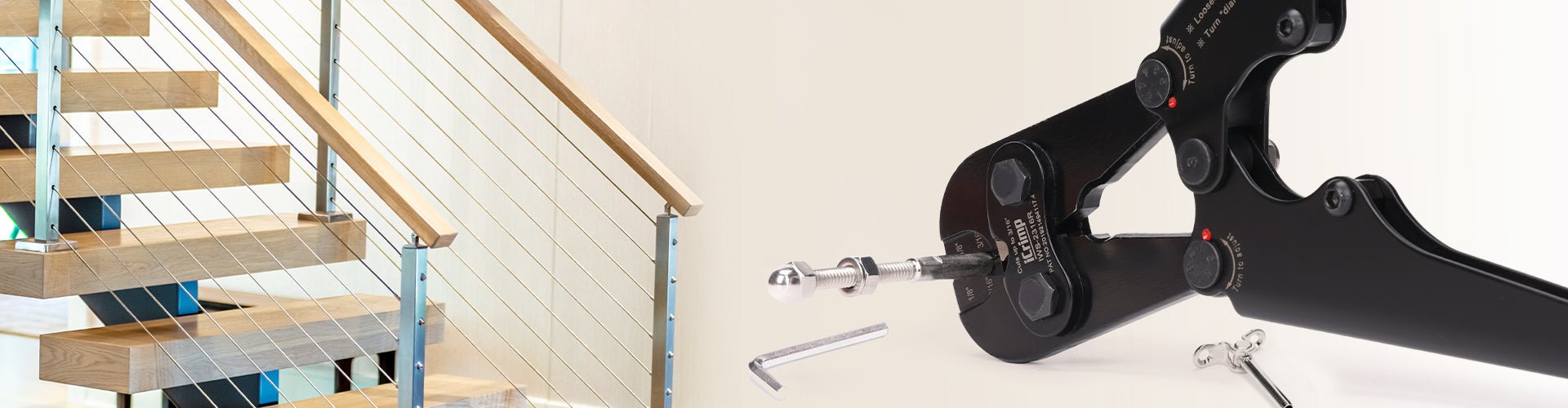 Swaged and Swageless Cable Railing: Installation & Tools — IWISS TOOLS