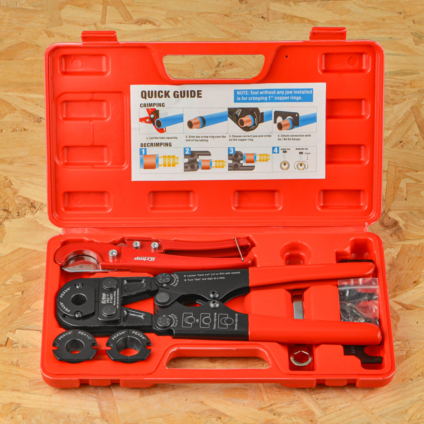 IWS-FAS PEX Crimping Tool Kit for Pex Copper Crimp Rings — IWISS TOOLS