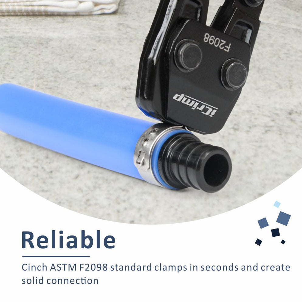 KG-1096 PEX SS Ratchet Clamp Cinch Tool Meets ASTM F2098 — IWISS TOOLS