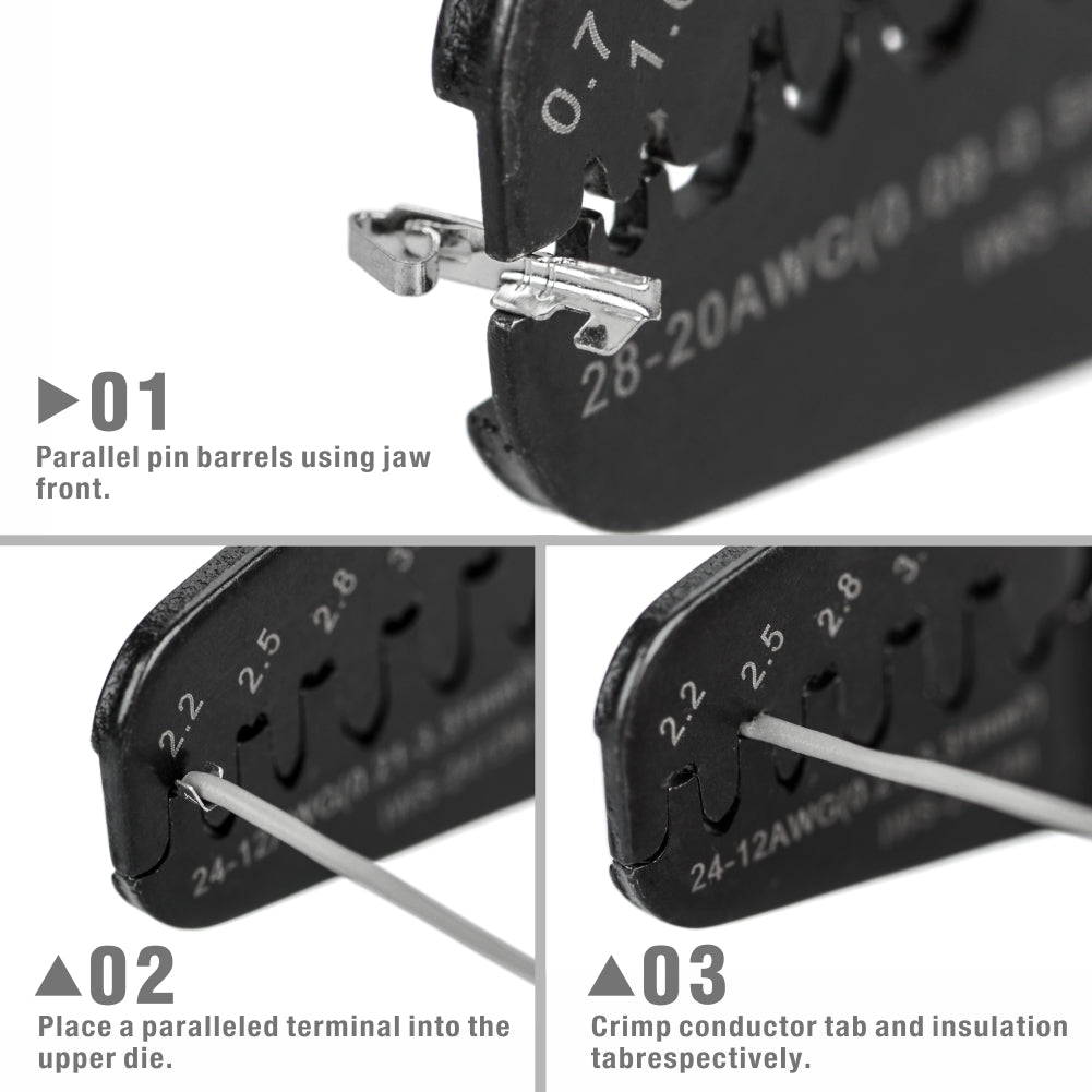 Mini Micro Open Barrel Crimping Tools for JAM, Molex, Tyco, JST — IWISS TOOLS