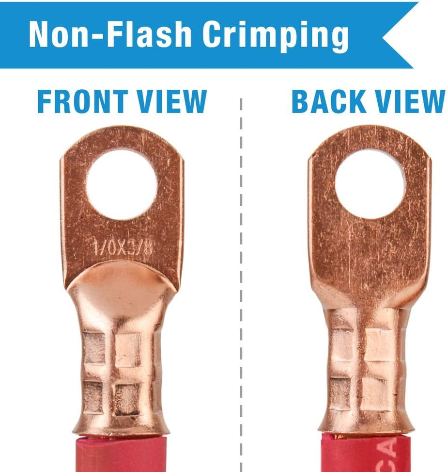 Battery Cable Lug Terminal Crimping Tool, for 1/0, 2/0, 3/0, 4/0 Gauge ...