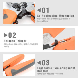 HSC8 6-4 Square Self-Adjustable Crimping Tools — IWISS TOOLS