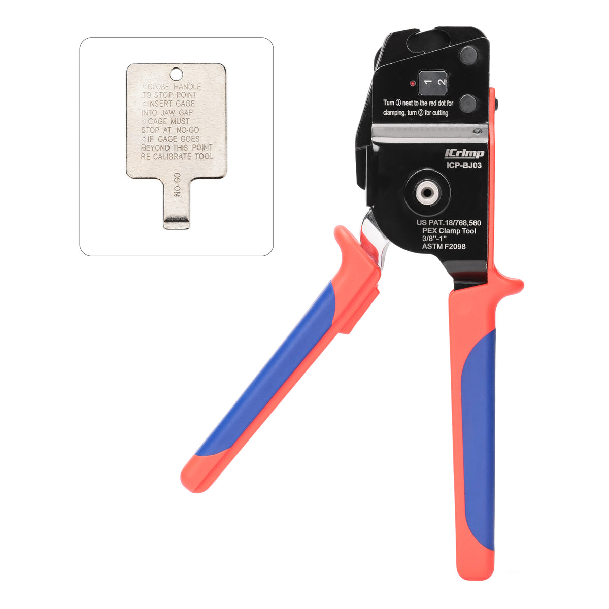 ICP-BJ03 PEX Clamp Tool for Cinch and Removal PEX Clamp Rings — IWISS TOOLS