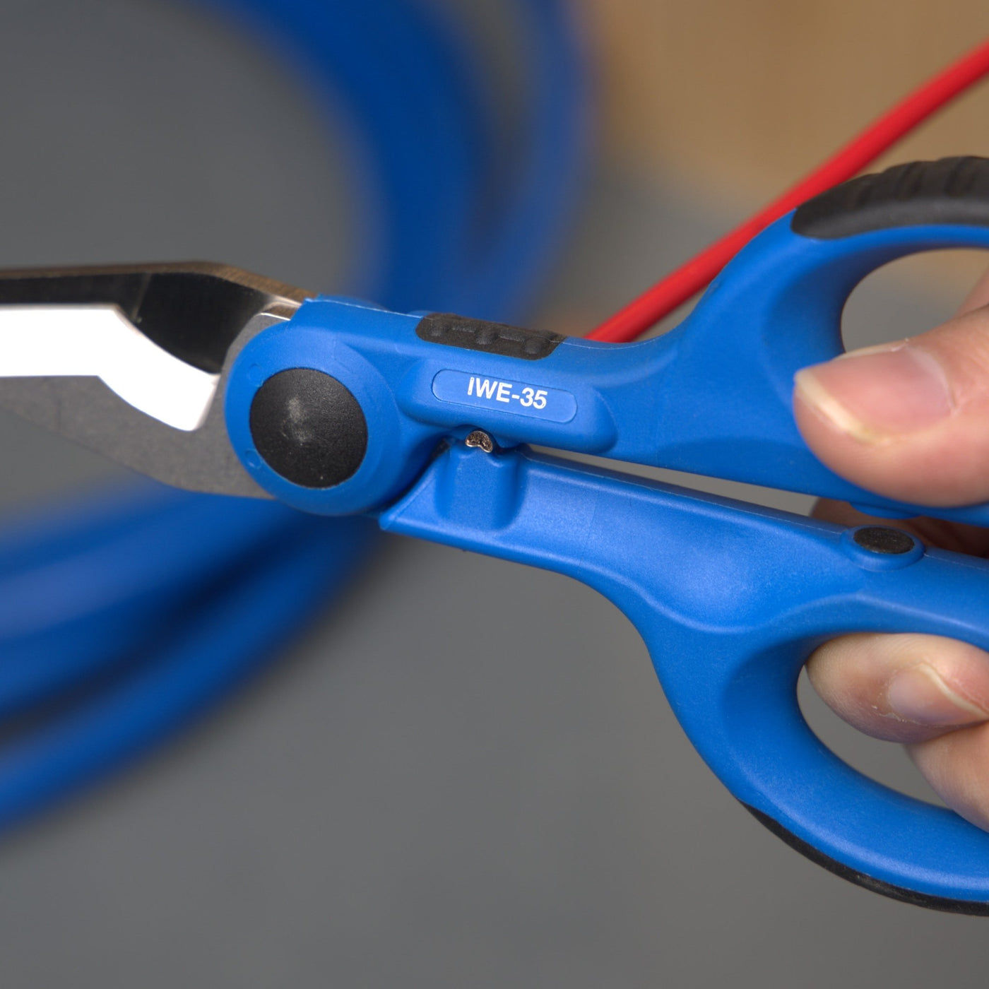 Cable Scissors with Stripping and Crimping Function — IWISS TOOLS