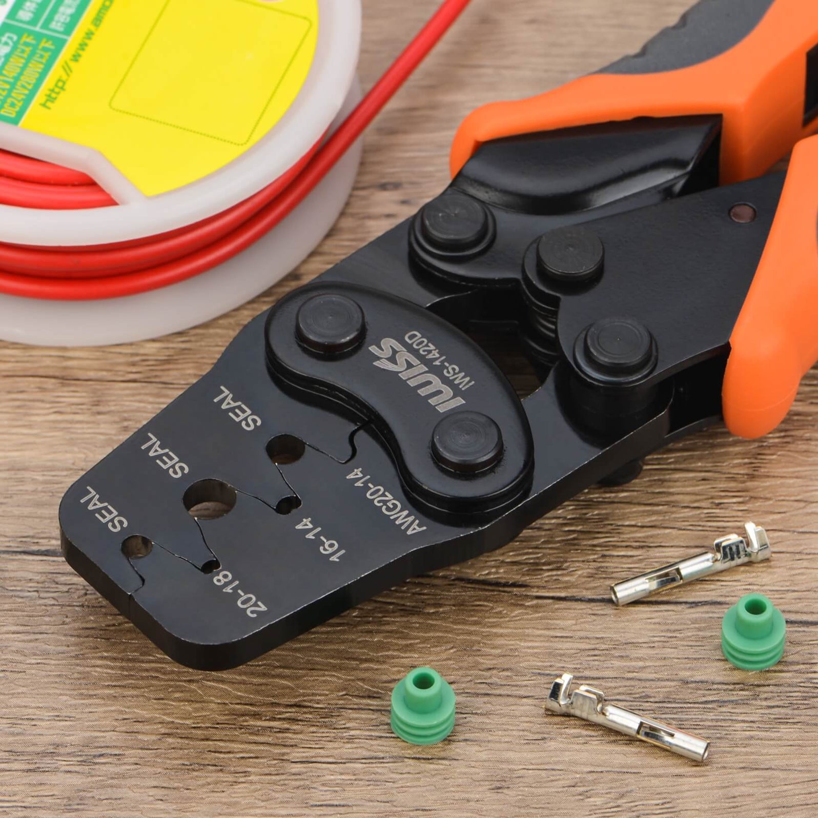 IWS-1420D Weather-Pack/Metri-Pack Crimping Tool Wire Crimper — IWISS TOOLS