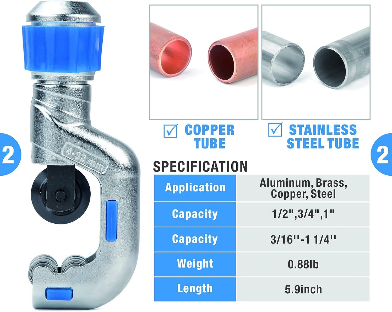 KIT-1632HY Hydraulic Copper Tubing Press Tool — IWISS TOOLS