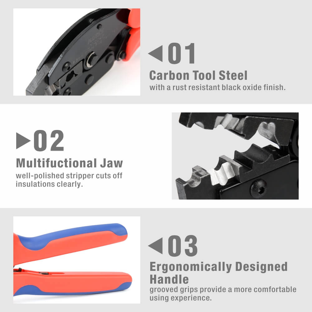 LY-2048 Ratchet Spark Plug Wire Crimping Tool for Spark Plug Ignition ...