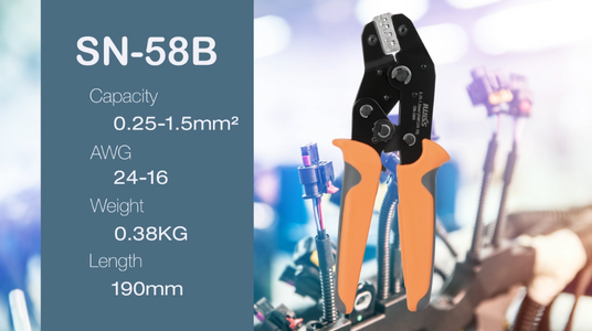 SN-58B AWG24-16 Non-insulated Crimper for Dupont Jumper Wire — IWISS TOOLS